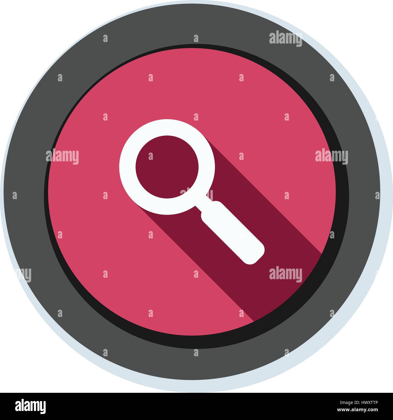 Search magnify glass button illustration Stock Vector Image & Art - Alamy