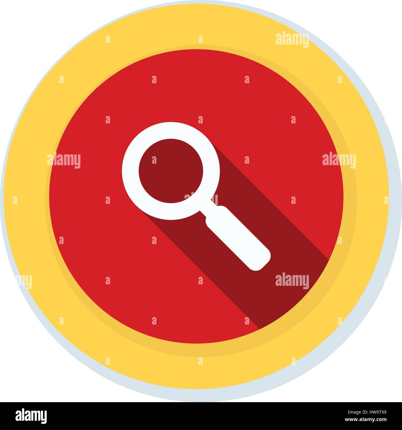 Search magnify glass button illustration Stock Vector Image & Art - Alamy