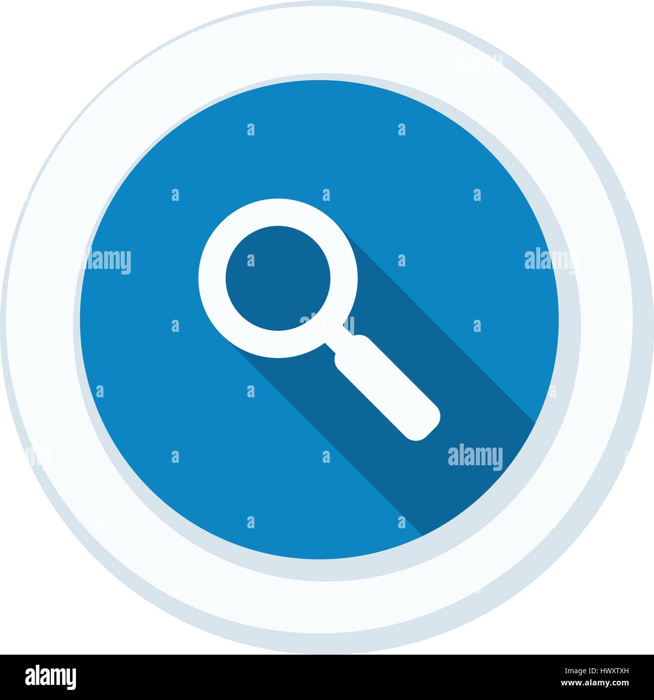 Search magnify glass button illustration Stock Vector Image & Art - Alamy
