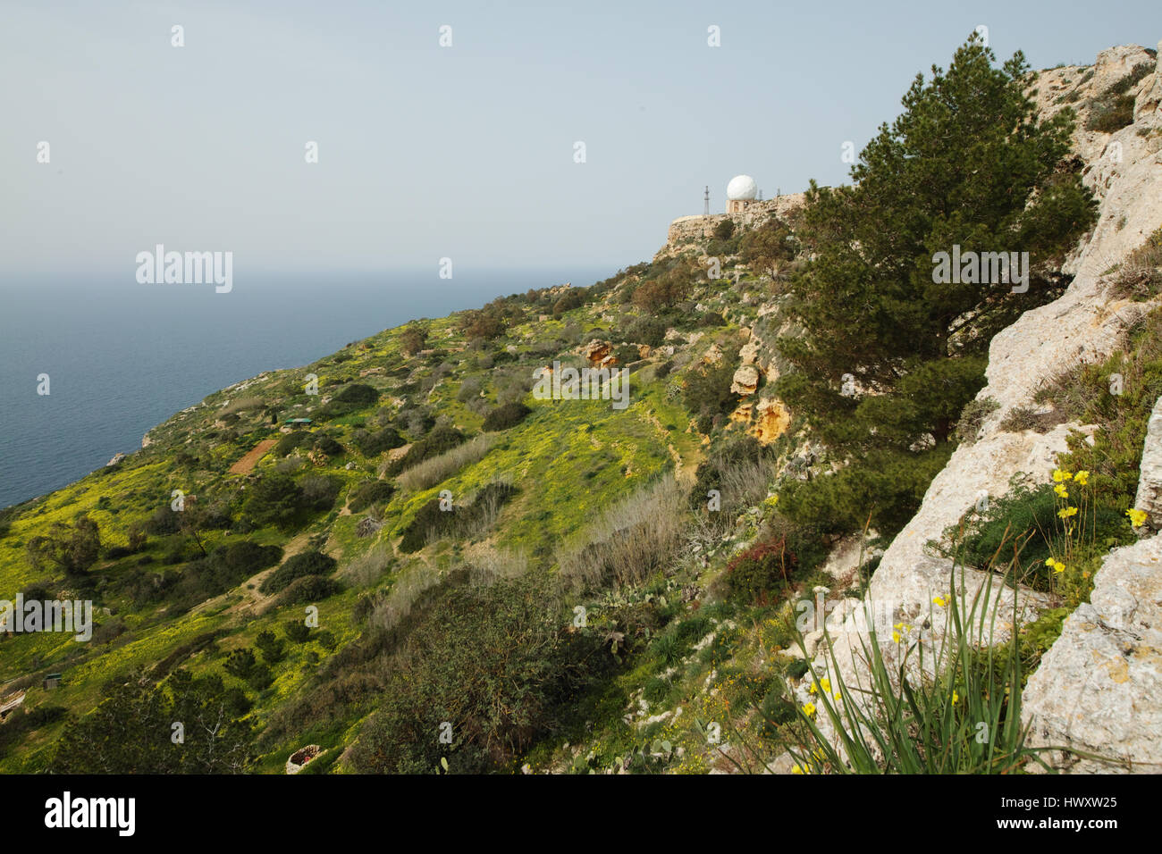 Great Dingli cliffs in Malta Stock Photo - Alamy