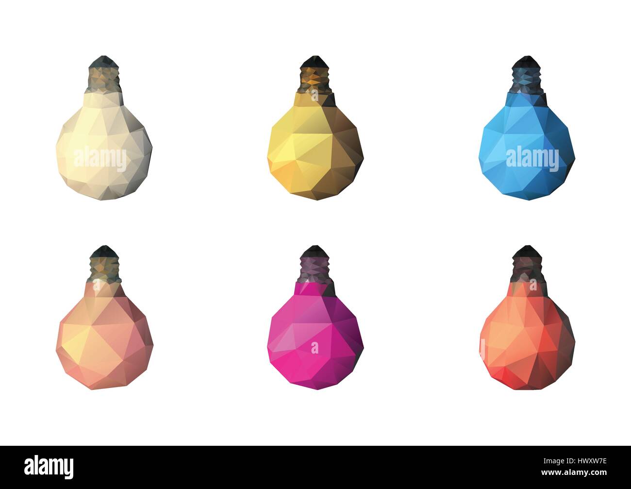 Light bulbs line silhouette Stock Vector Images - Alamy