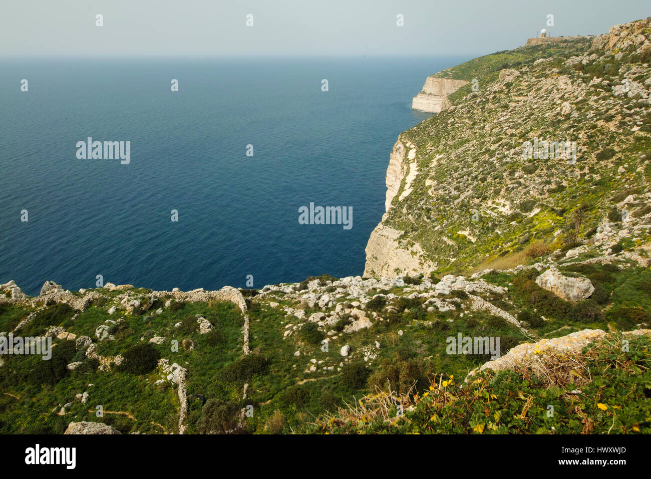 Great Dingli cliffs in Malta Stock Photo - Alamy