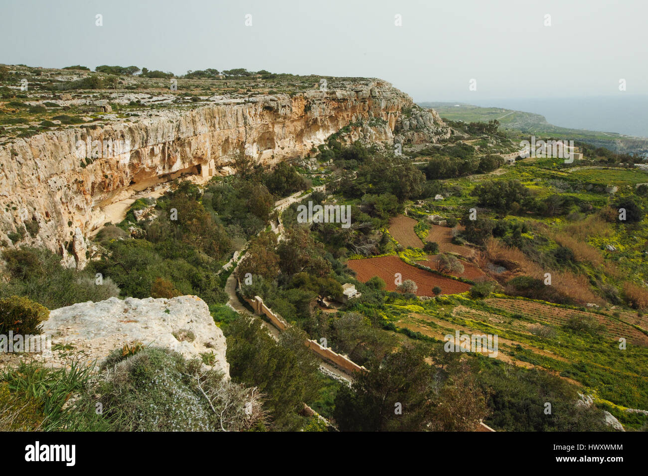 Great Dingli cliffs in Malta Stock Photo - Alamy
