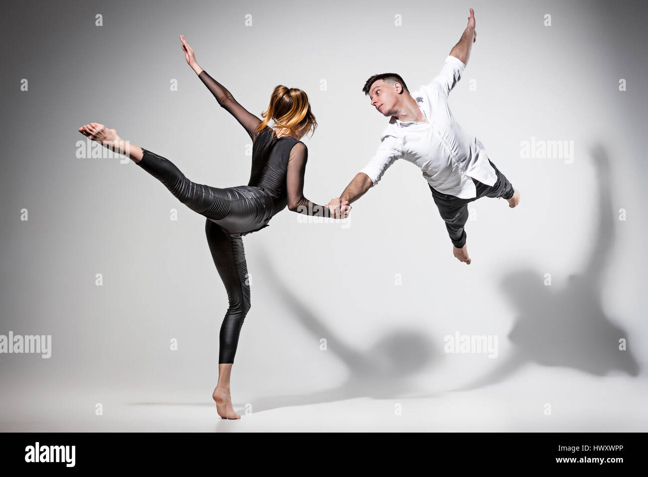 Two people dancing Stock Photo - Alamy