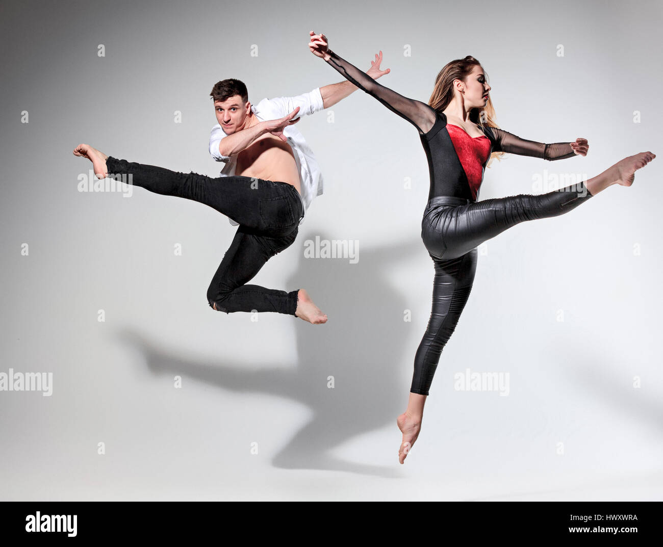 Two people dancing Stock Photo - Alamy