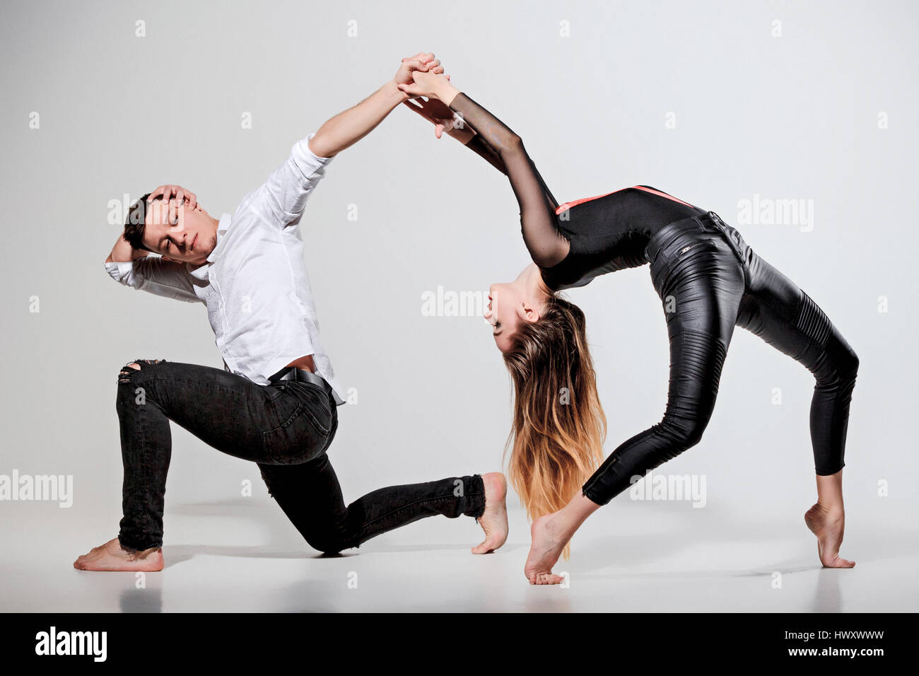 Two people dancing Stock Photo - Alamy