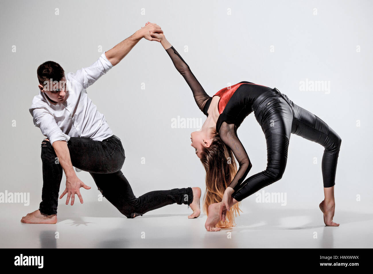 Two people dancing Stock Photo - Alamy