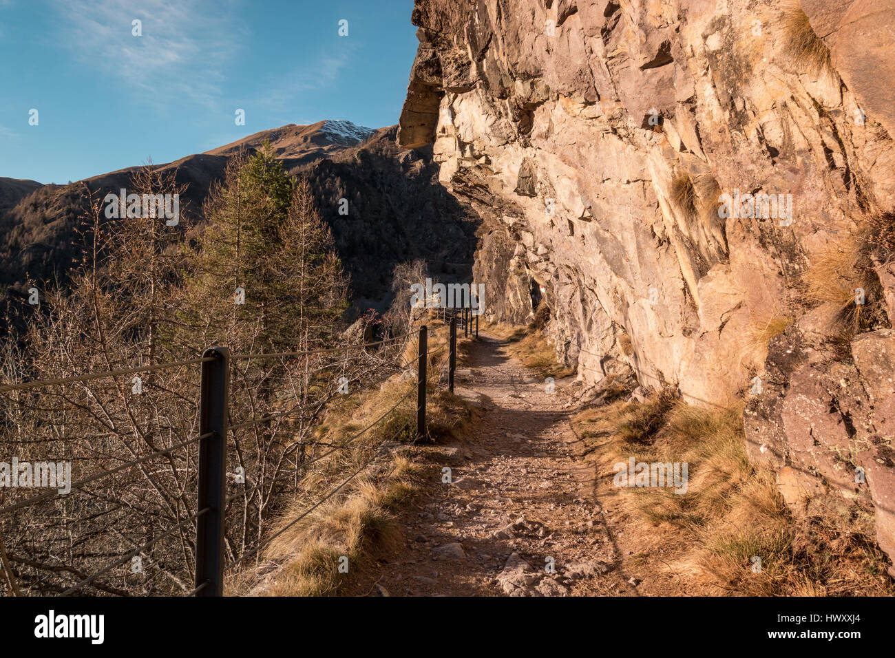 Mountain trail path and rocks Stock Photo - Alamy