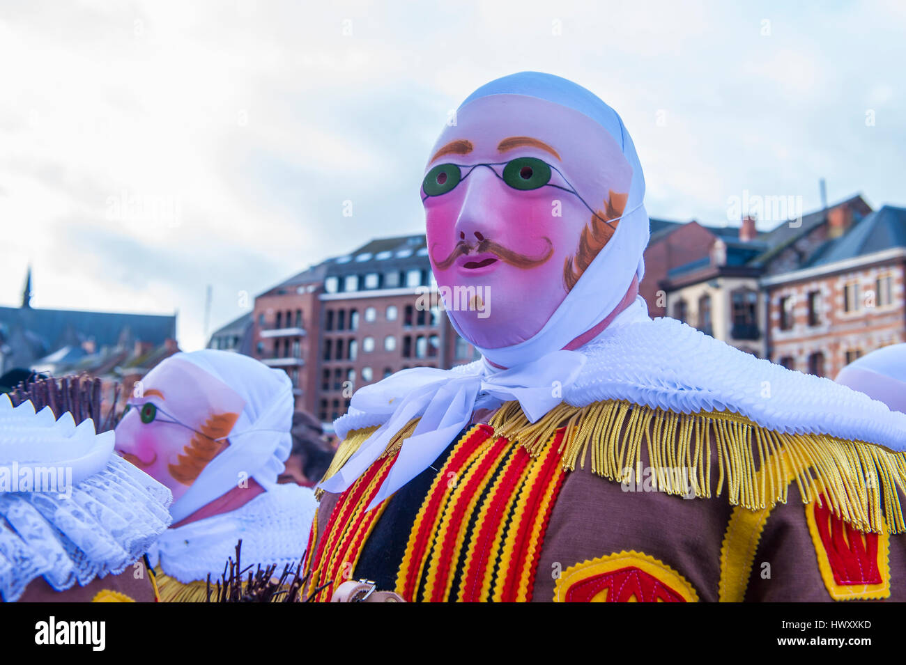 Participants in the Binche Carnival in Binche, Belgium Stock Photo - Alamy