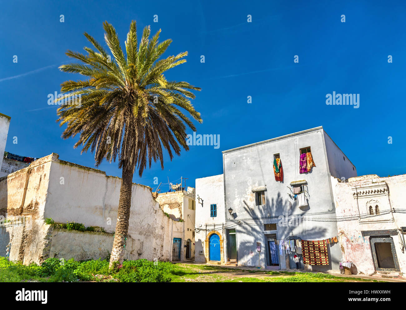 Houses in Azemmour town, Morocco Stock Photo - Alamy