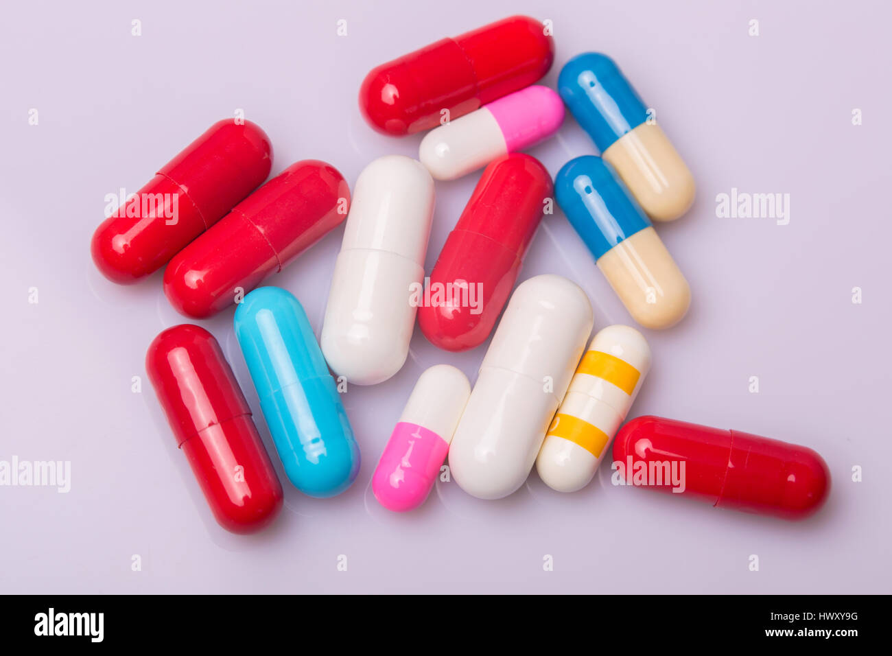 different Tablets pills capsule heap mix therapy drugs Stock Photo - Alamy