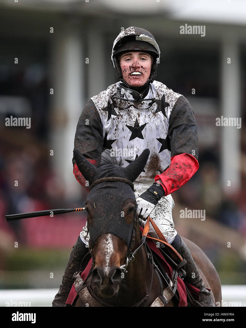 Jockey Lorcan Murtagh after winning The Howdens Joinery Veterans ...