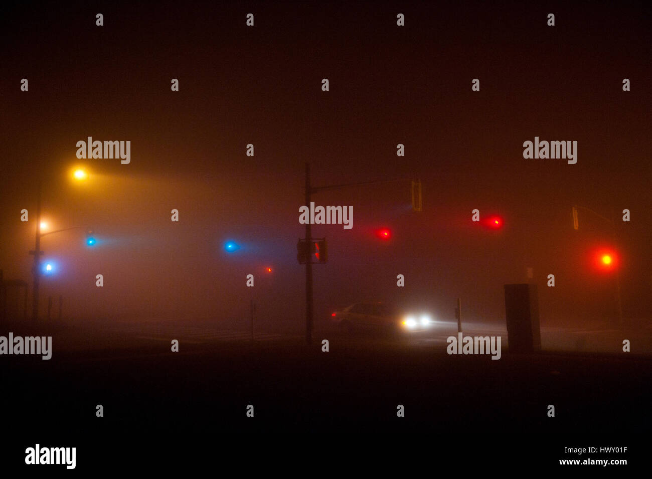 Late night fog Stock Photo - Alamy