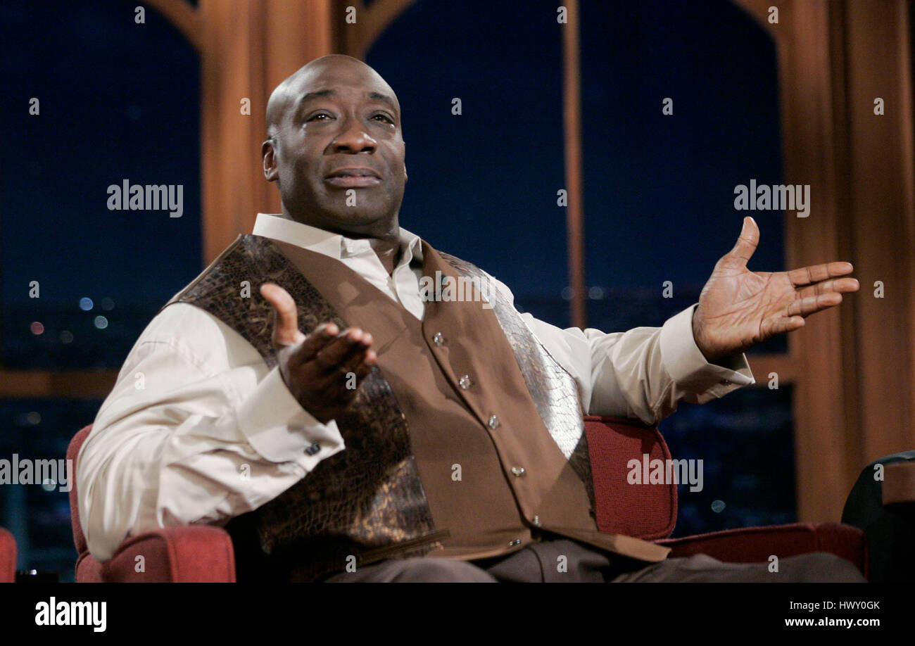 Actor Michael Clarke Duncan during a segment of the "Late Late Show ...
