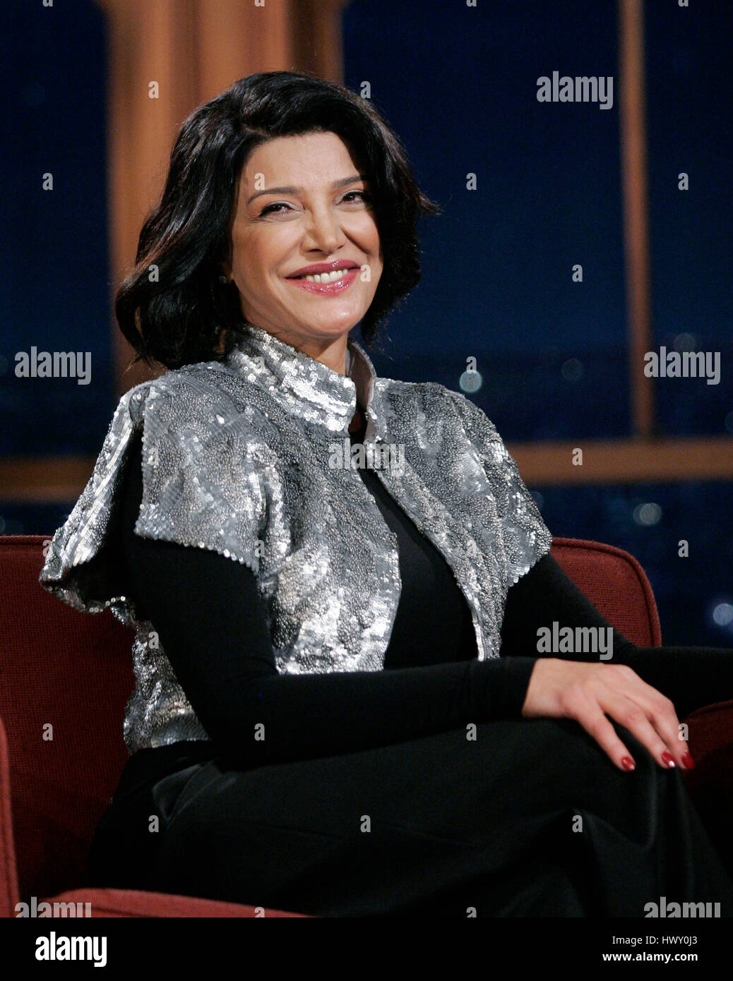 Actress Shohreh Aghdashloo During A Segment Of The Late Late Show With 7000