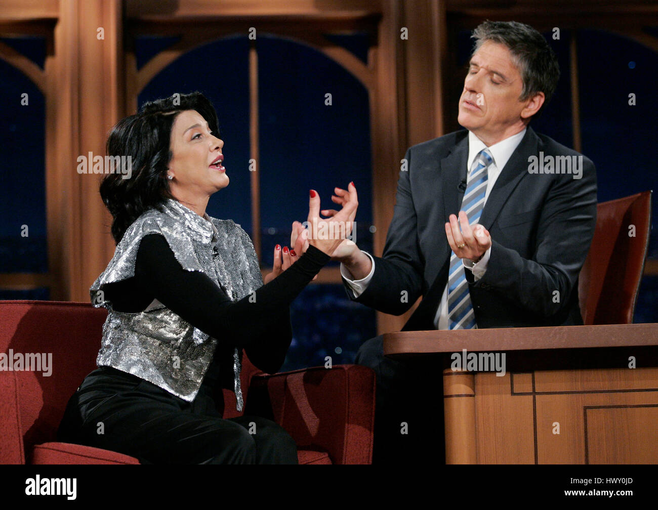 Actress Shohreh Aghdashloo Left Chats With Host Craig Ferguson During 6754