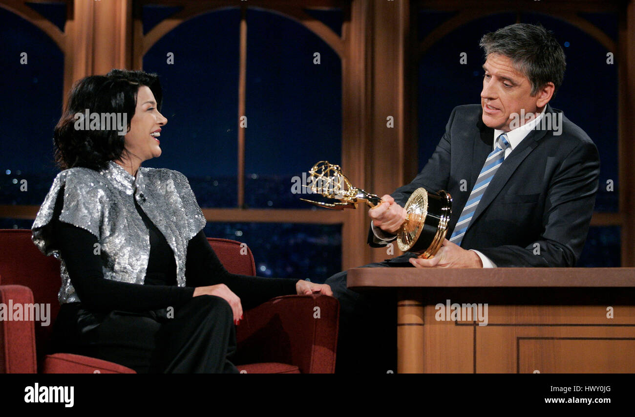 Actress Shohreh Aghdashloo, left, chats with host Craig Ferguson about ...