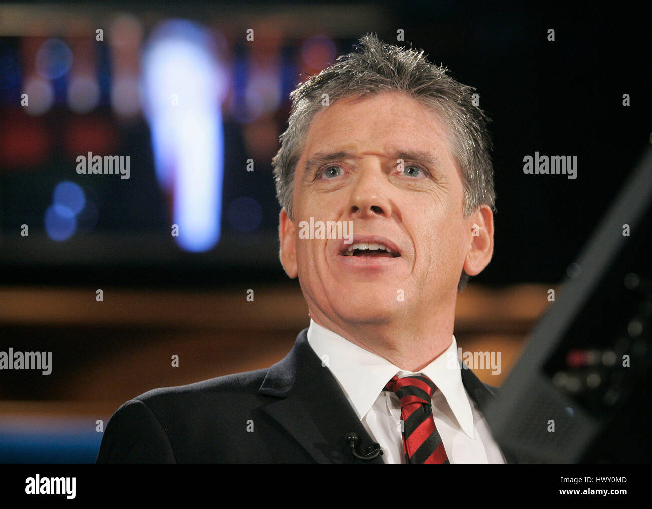Host Craig Ferguson during a segment of the "Late Late Show with Craig ...