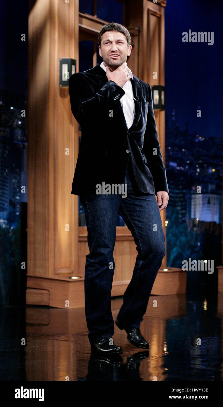 Actor Gerard Butler during a segment of the "Late Late Show with Craig ...