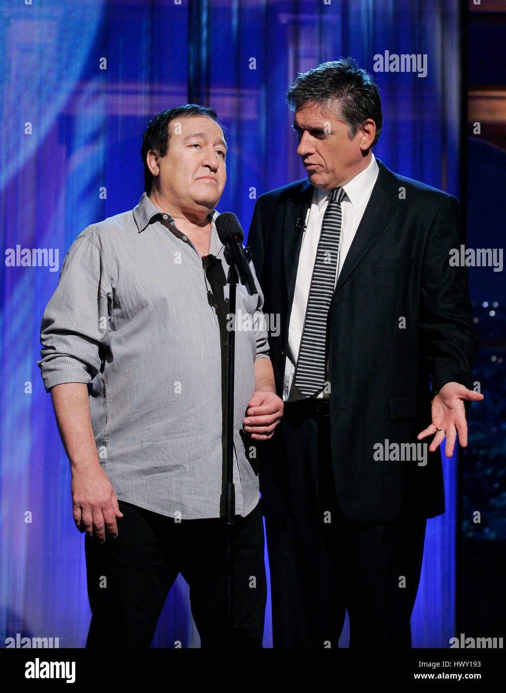 Comic Dom Irrera, left, chats with host Craig Ferguson during a segment ...