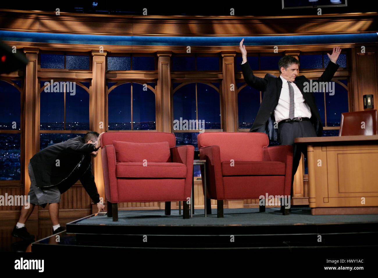 Host Craig Ferguson during a segment of the "Late Late Show with Craig ...