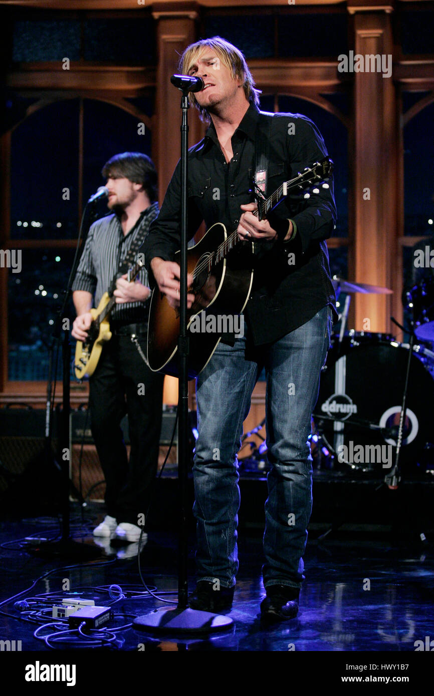 Country singer Jack Ingram performs during a segment of the "Late Late ...