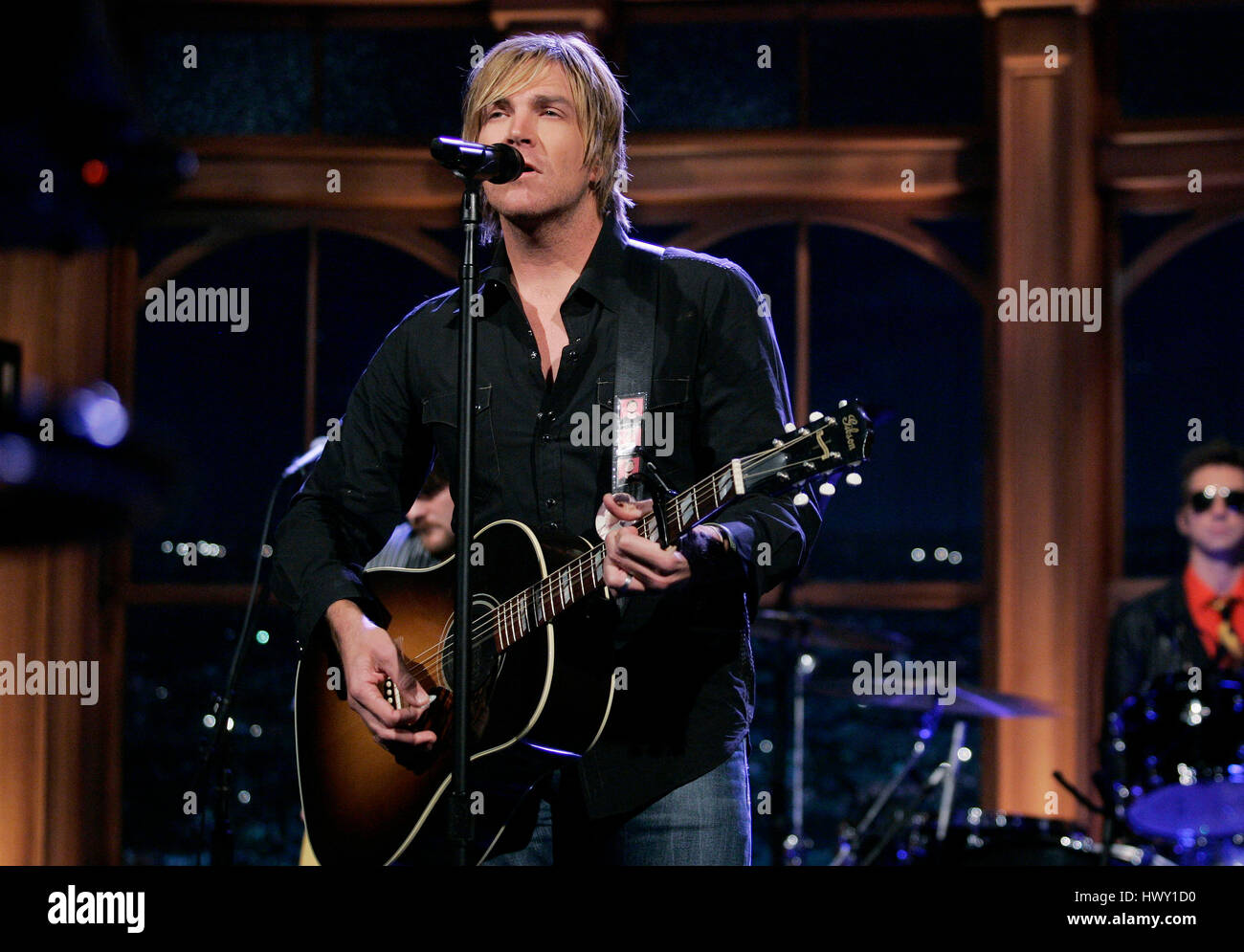 Country singer Jack Ingram performs during a segment of the "Late Late ...
