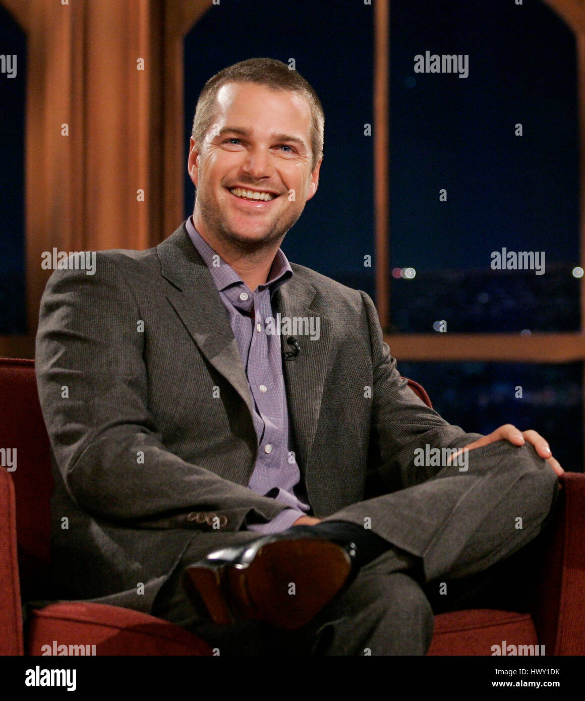 Actor Chris O'Donnell during a segment of the "Late Late Show with ...