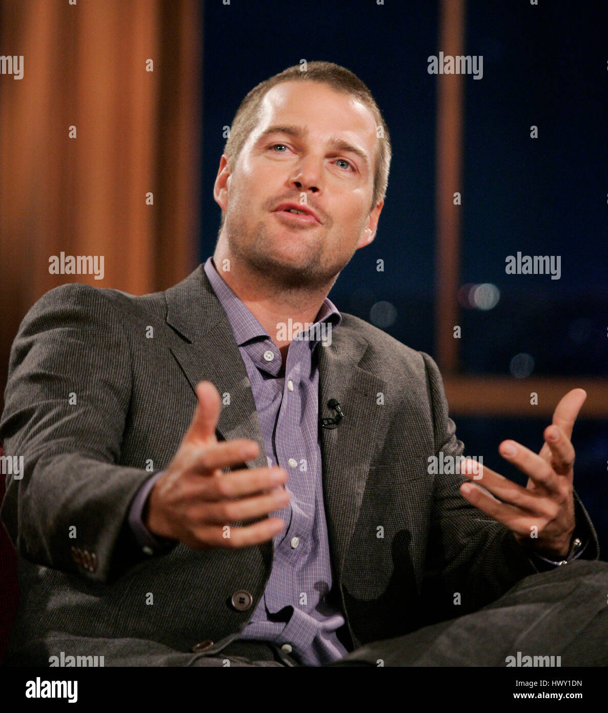 Actor Chris O'Donnell during a segment of the "Late Late Show with ...