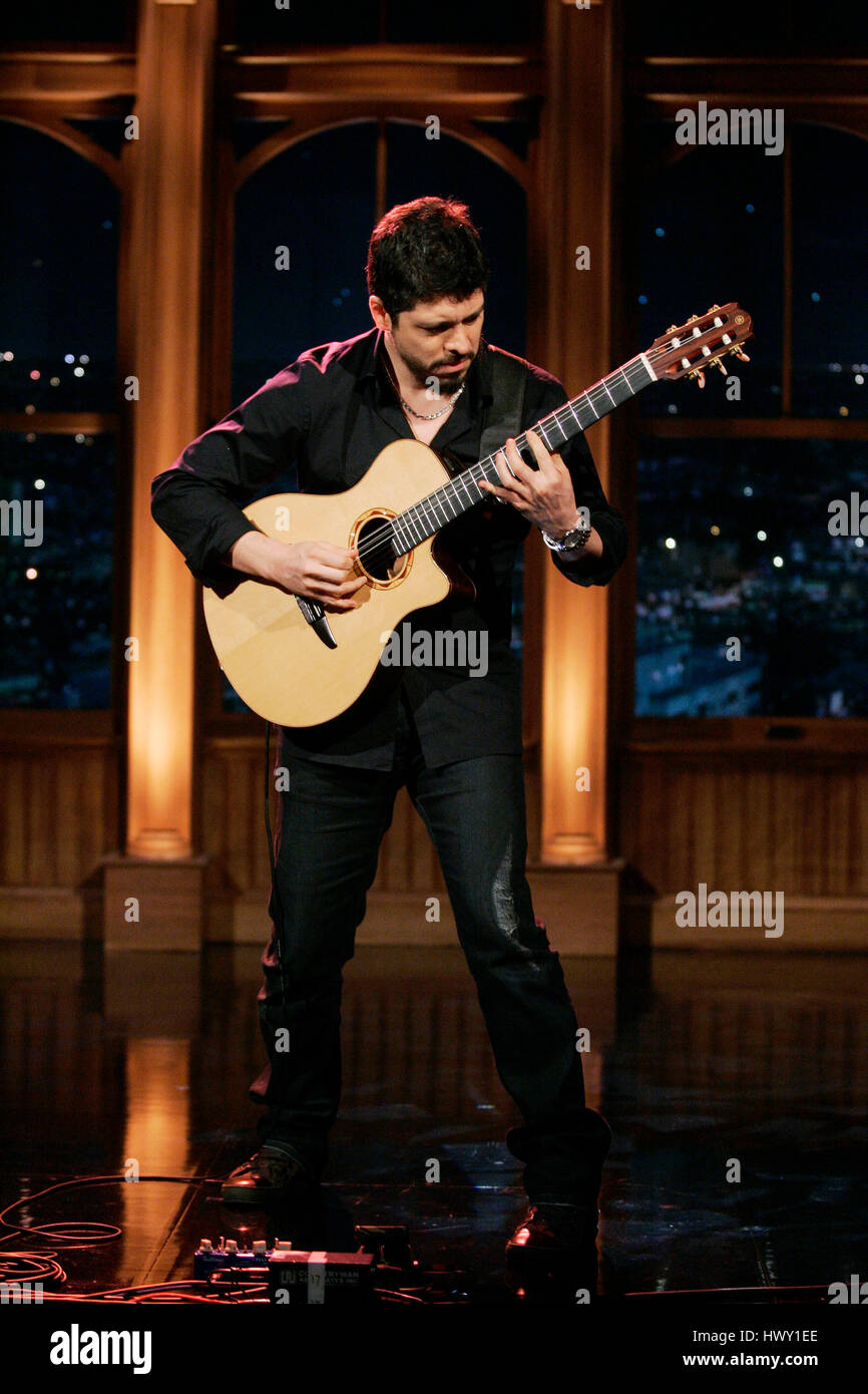 The acoustic guitar duo of Rodrigo y Gabriela, with Rodrigo Sanchez ...