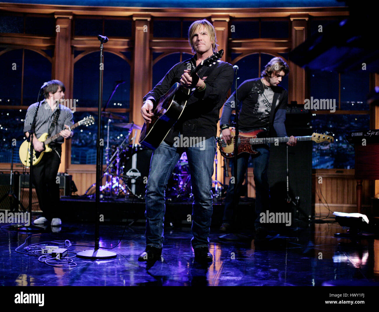 Country singer Jack Ingram performs during a segment of the "Late Late ...
