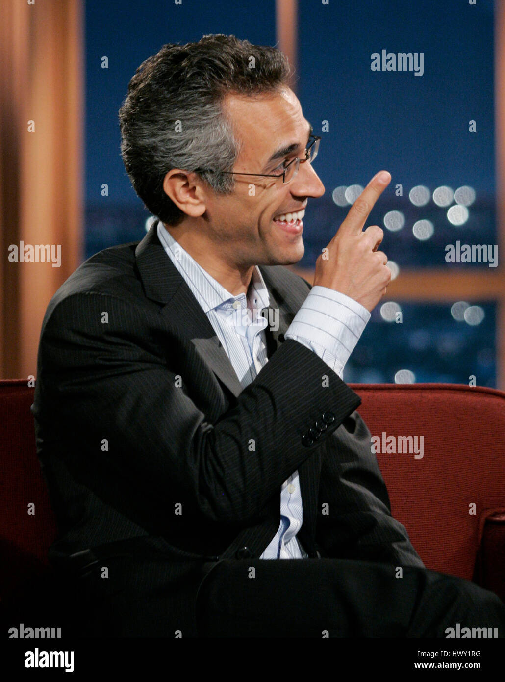 Author Richard Wolffe during a segment of 'The Late Late Show with ...