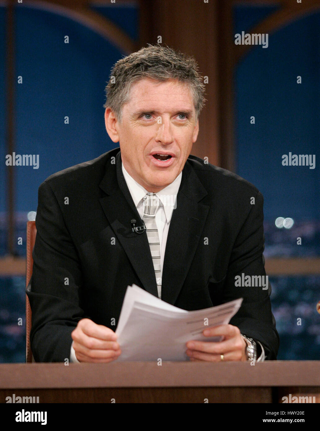 Host Craig Ferguson during a segment of 'The Late Late Show with Craig ...