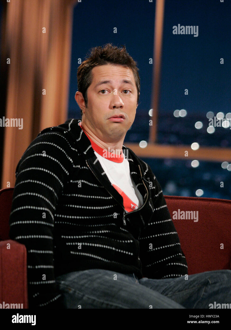 Actor and comic Lance Krall during a segment of 'The Late Late Show with Craig Ferguson' at CBS ...