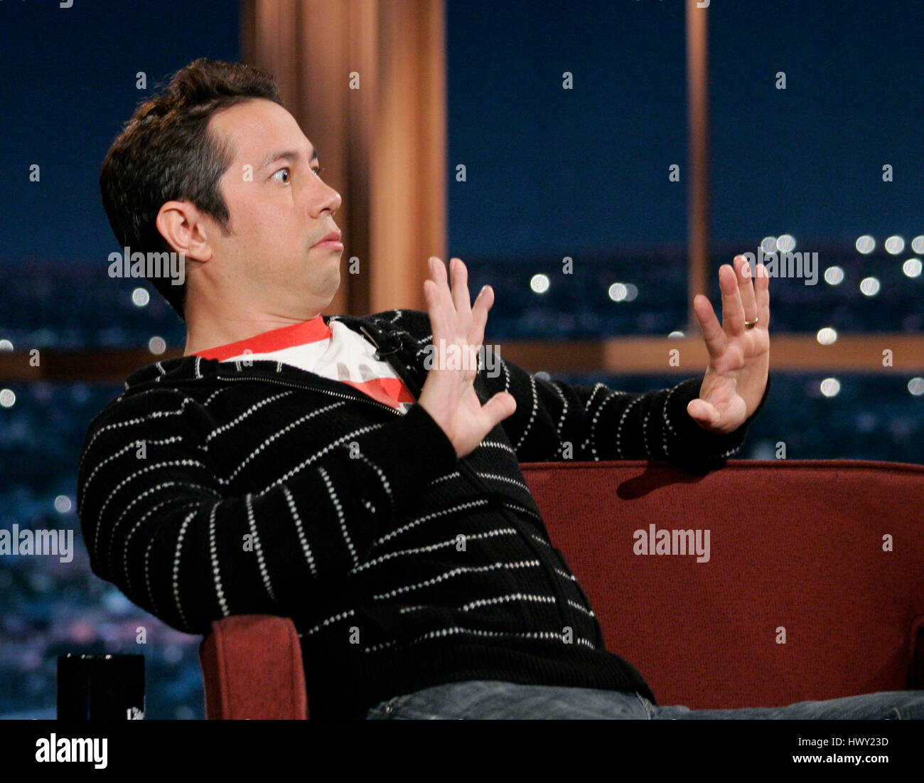 Actor and comic Lance Krall during a segment of 'The Late Late Show with Craig Ferguson' at CBS ...