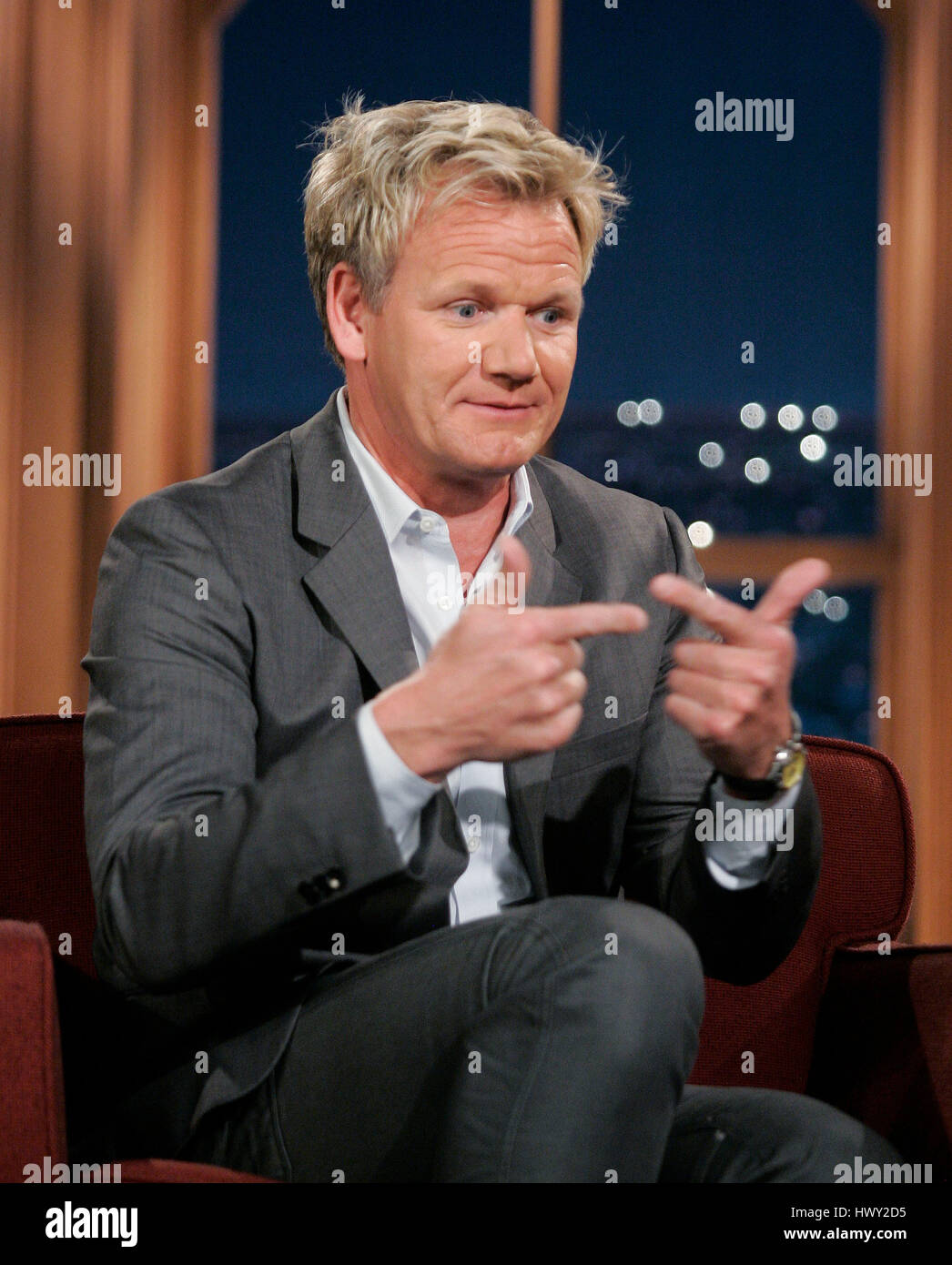 Chef Gordon Ramsay during a segment of 'The Late Late Show with Craig ...