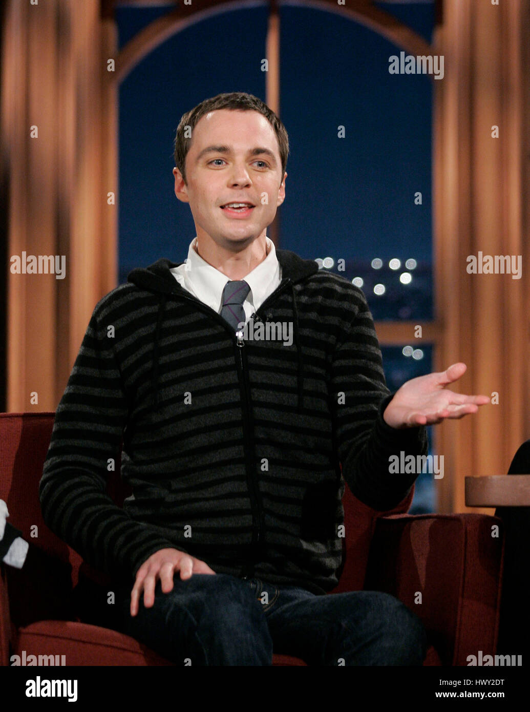 Actor Jim Parsons during a segment of 'The Late Late Show with Craig ...