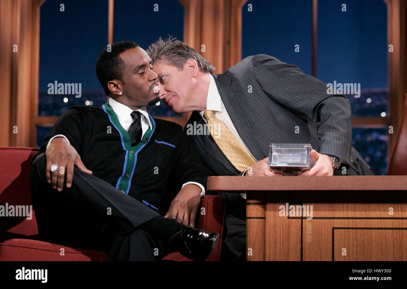 Sean "P Diddy" Combs, left, chats with host Craig Ferguson about his ...