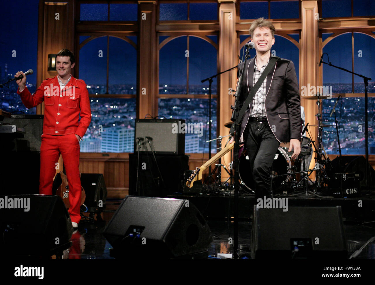 The musical group, Franz Ferdinand, with Alex Kapranos on lead vocals ...