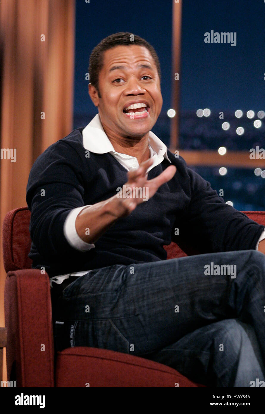 Actor Cuba Gooding Jr. during a segment of 'The Late Late Show with ...