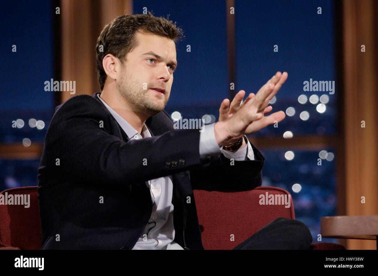 Actor Joshua Jackson during a segment of 'The Late Late Show with Craig ...