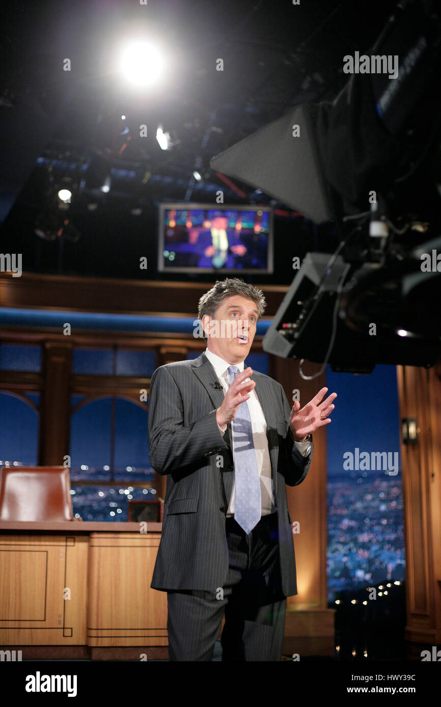 Host Craig Ferguson during a segment of 'The Late Late Show with Craig ...