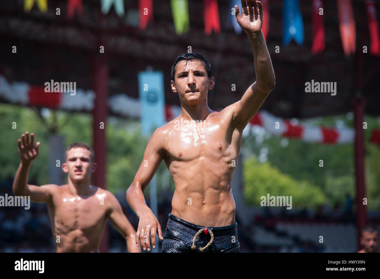 TURKEY, EDIRNE: Historical "Kirkpinar Oil Wrestling" is the world's ...