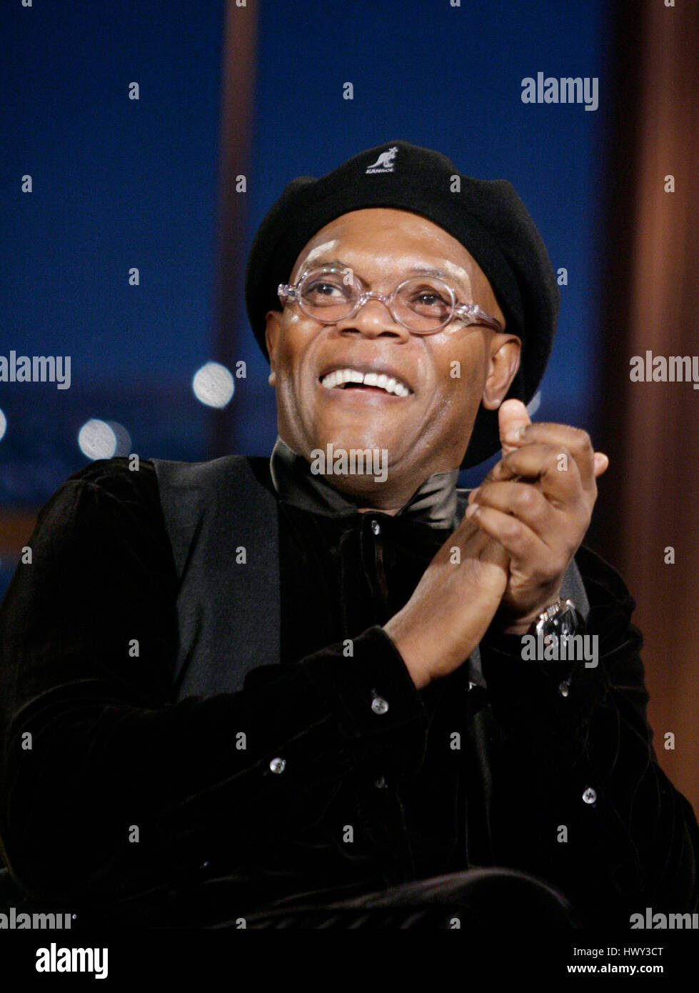 Actor Samuel L. Jackson during a segment of 'The Late Late Show with ...