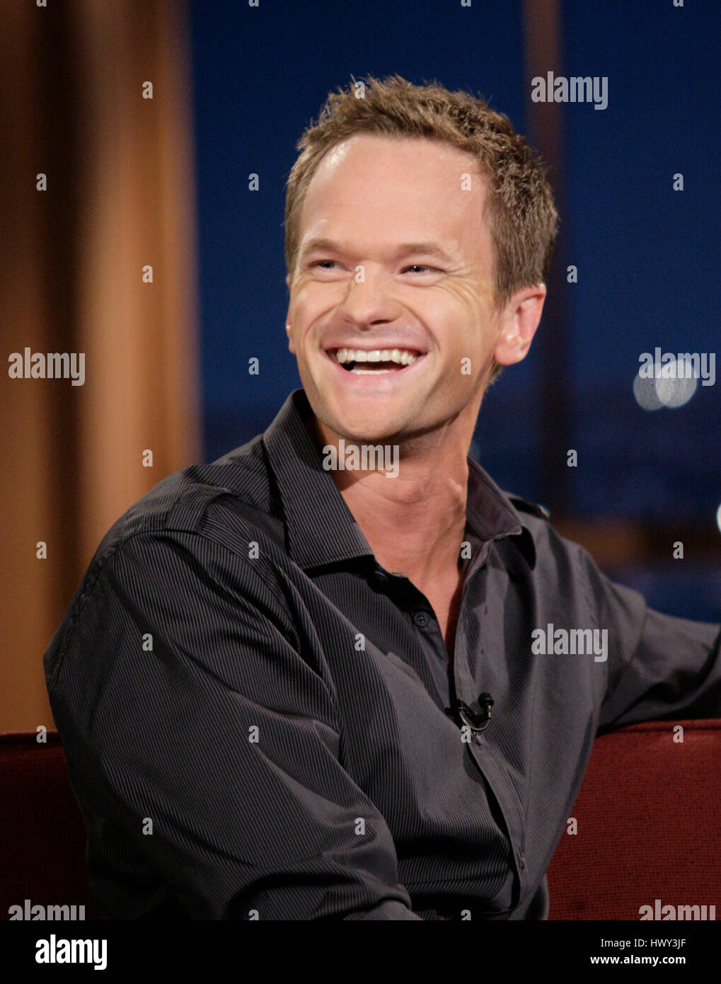 Actor Neil Patrick Harris during a segment of 'The Late Late Show with ...