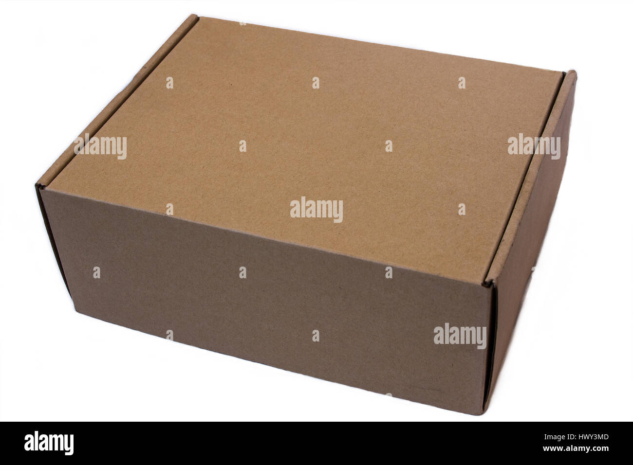 Cardboard box on a white background Stock Photo - Alamy