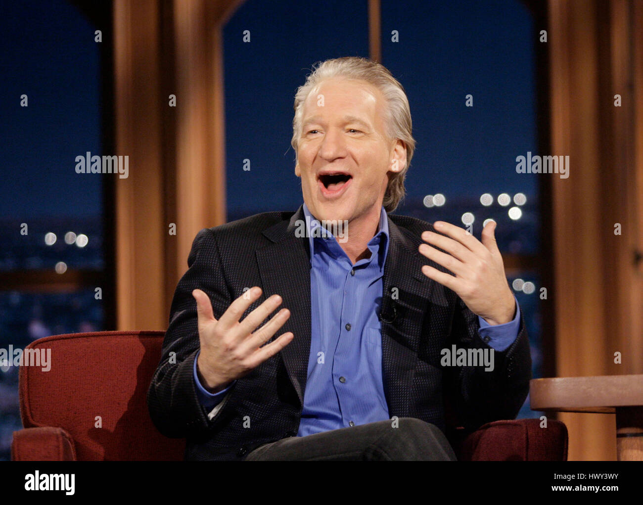 Bill Maher during a segment of 'The Late Late Show with Craig Ferguson ...