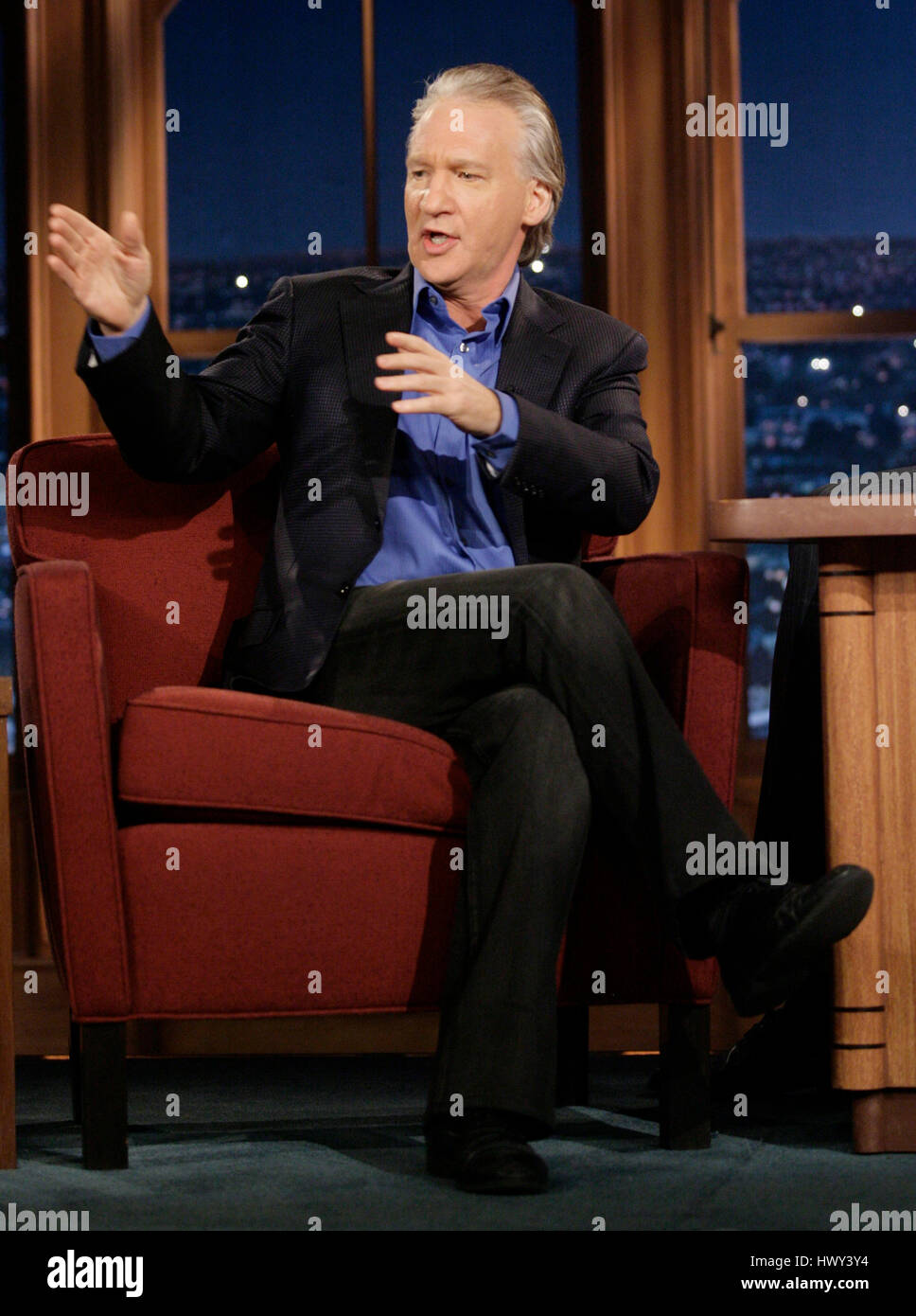 Bill Maher during a segment of 'The Late Late Show with Craig Ferguson ...