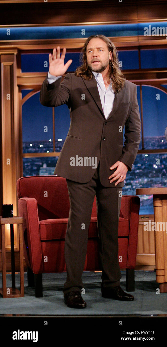 Actor Russell Crowe during a segment of 'The Late Late Show with Craig ...
