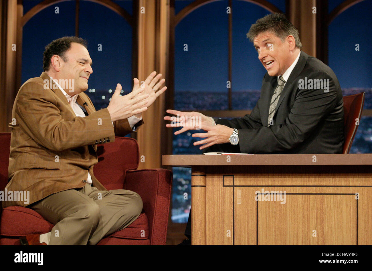 Author Stanley Bing, aka Gil Schwartz, chats with host Craig Ferguson ...